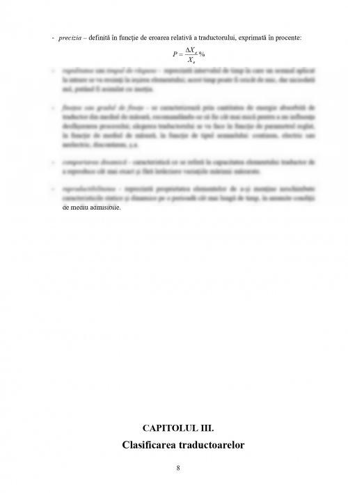 Atestat Tipuri de traductoare | Atestat Mecanică