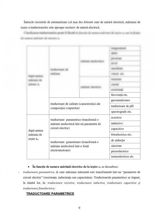 Atestat Tipuri de traductoare | Atestat Mecanică