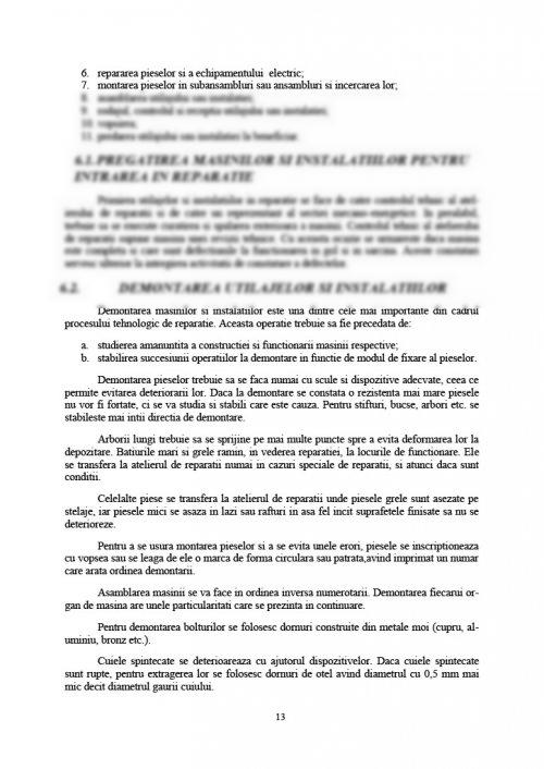 Atestat Intretinerea si repararea Angrenajului Melc-Roata Melcata ...