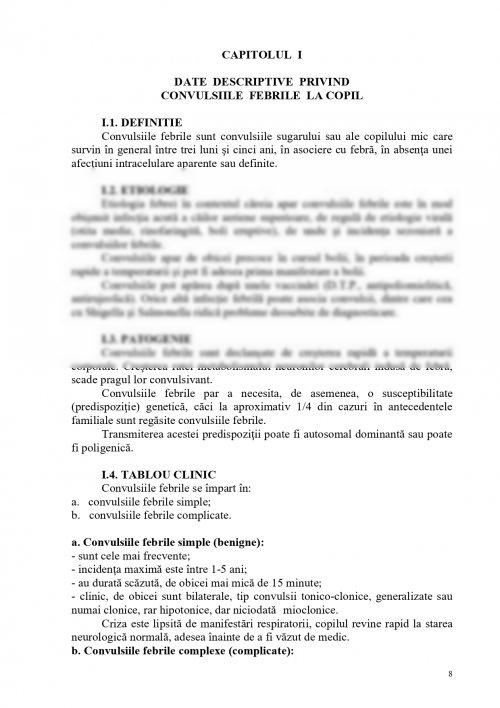 Atestat Îngrijirea copiilor cu convulsii febrile | Atestat Asistență ...