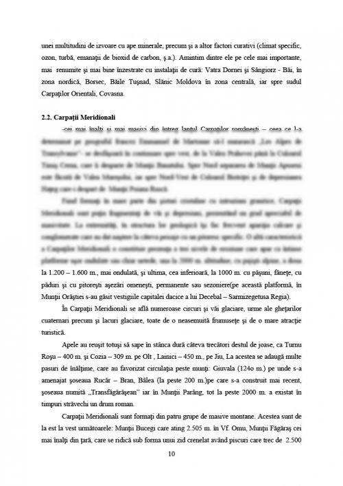 Atestat Turismul montan si de litoral | Atestat Turism